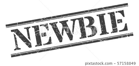 newbie stamp. newbie square grunge sign. newbie - Stock Illustration ...