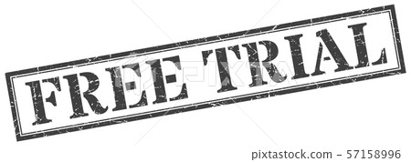free trial stamp. free trial square grunge sign. - Stock Illustration ...