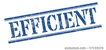 efficient stamp. efficient square grunge sign. - Stock Illustration ...
