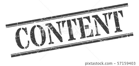 content stamp. content square grunge sign. content - Stock Illustration ...