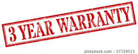 3 year warranty stamp. 3 year warranty square - Stock Illustration ...