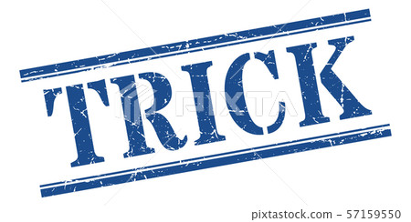 trick stamp. trick square grunge sign. trick - Stock Illustration ...
