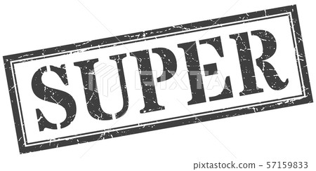 super stamp. super square grunge sign. super - Stock Illustration ...
