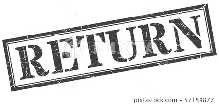 return stamp. return square grunge sign. return - Stock Illustration ...