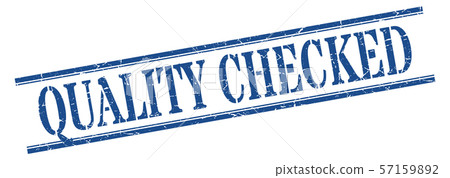 quality checked stamp. quality checked square - Stock Illustration ...
