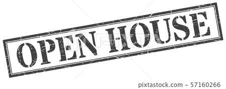 open house stamp. open house square grunge sign.-插圖素材 [57160266] - PIXTA圖庫