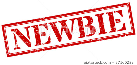 newbie stamp. newbie square grunge sign. newbie - Stock Illustration ...