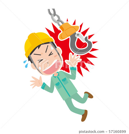 Occupational accident Male collision Accident... - Stock Illustration ...