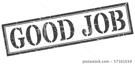 good job stamp. good job square grunge sign. good - Stock Illustration ...