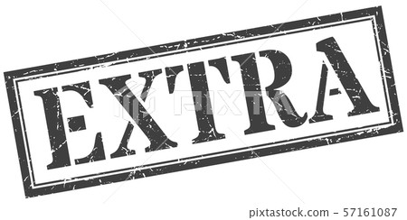 extra stamp. extra square grunge sign. extra - Stock Illustration ...