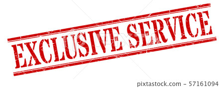 exclusive service stamp. exclusive service square - Stock Illustration ...