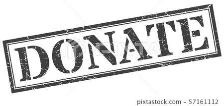 donate stamp. donate square grunge sign. donate - Stock Illustration ...