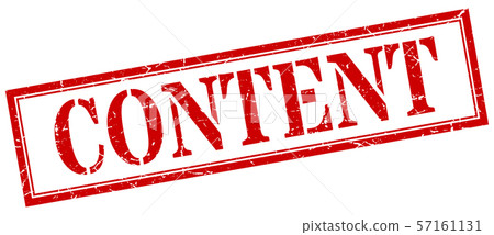 content stamp. content square grunge sign. content - Stock Illustration ...