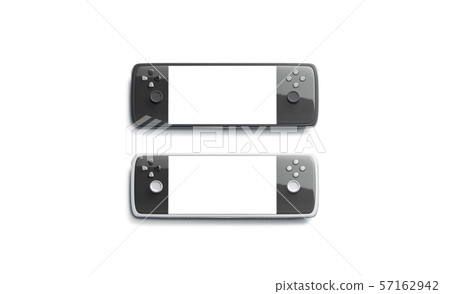 Blank black and white gaming console screen... - Stock Illustration ...