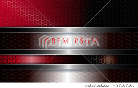 Abstract dark red design with metal-framed... - Stock Illustration ...