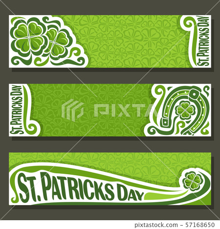 Vector headers for St. Patrick's Day - Stock Illustration [57168650 ...