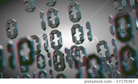 Abstract 3d background,Binary Language and virtual - Stock Illustration ...