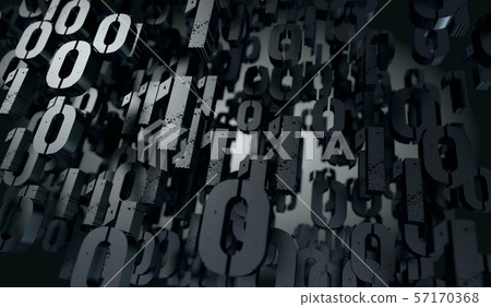 Abstract 3d background,Binary Language and virtual - Stock Illustration ...