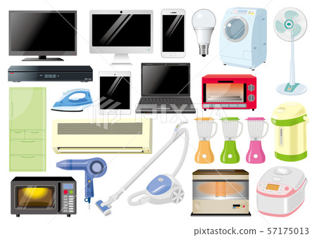 Home appliance illustration set - Stock Illustration [57175013] - PIXTA