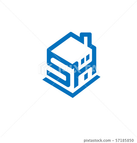 creative and strong letter SH as Smart home ... - Stock Illustration ...