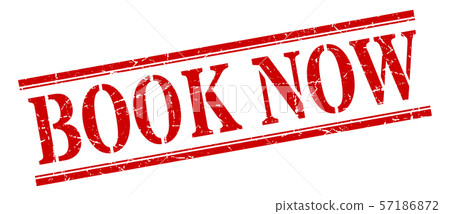 book now stamp. book now square grunge sign. book - Stock Illustration ...