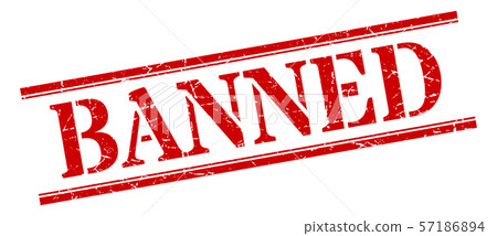 banned stamp. banned square grunge sign. banned - Stock Illustration ...