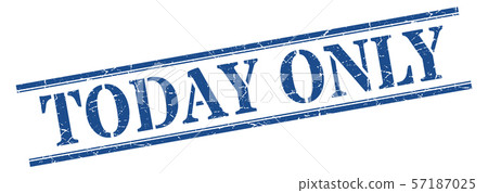 today only stamp. today only square grunge sign. - Stock Illustration ...
