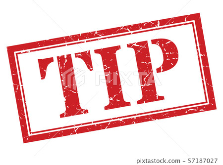 tip stamp. tip square grunge sign. tip - Stock Illustration [57187027 ...