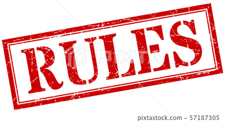 rules stamp. rules square grunge sign. rules - Stock Illustration ...