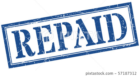 repaid stamp. repaid square grunge sign. repaid - Stock Illustration ...