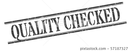 quality checked stamp. quality checked square - Stock Illustration ...