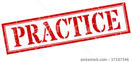 practice stamp. practice square grunge sign. - Stock Illustration ...