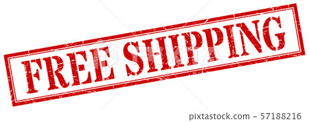 free shipping stamp. free shipping square grunge - Stock Illustration ...