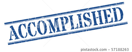 accomplished stamp. accomplished square grunge - Stock Illustration ...