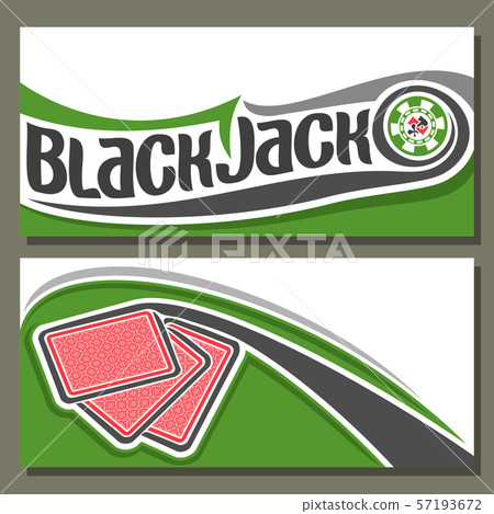 Vector banners for Black Jack - Stock Illustration [57193672] - PIXTA