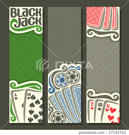 Vector banners for Black Jack - Stock Illustration [57193783] - PIXTA