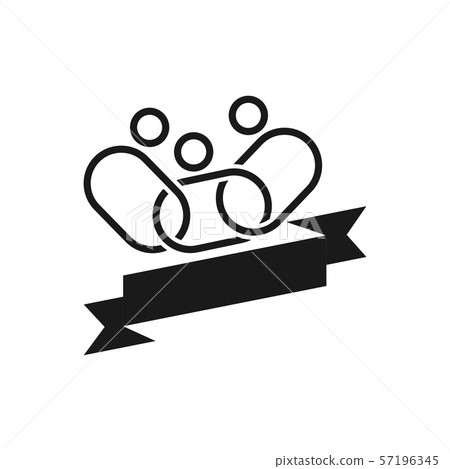 Ribbon Empty Chain Commitment Teamwork Together - Stock Illustration [57196345] - PIXTA