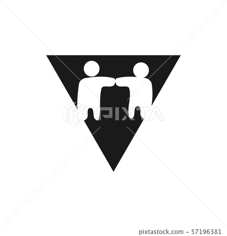 Triangle Relationship Commitment Teamwork Together - Stock Illustration ...