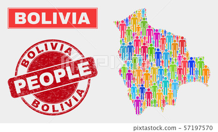 Bolivia Map Population Demographics and... - Stock Illustration ...