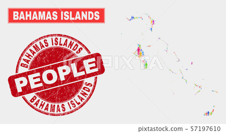Bahamas Islands Map Population People and... - Stock Illustration ...