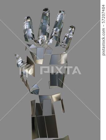 Abstract robot hand. Metal hand - Stock Illustration [57207484] - PIXTA
