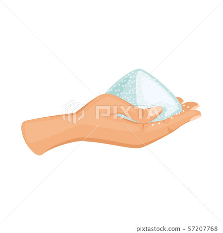 Isolated object of arm and handful sign.... - Stock Illustration ...