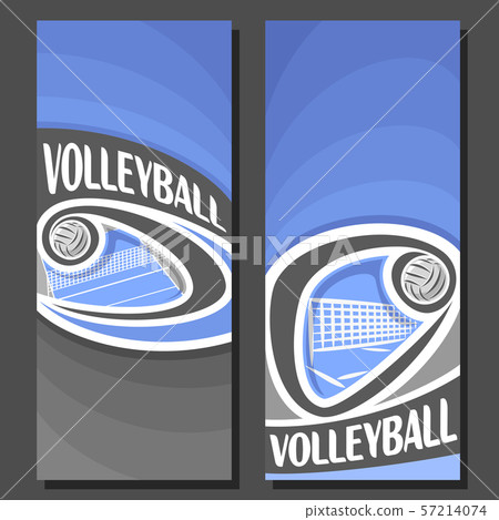 Vector Banners for Volleyball - Stock Illustration [57214074] - PIXTA