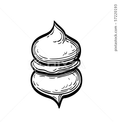 Ink sketch of meringue - Stock Illustration [57220193] - PIXTA
