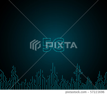 5G future wireless internet network for future... - Stock Illustration ...