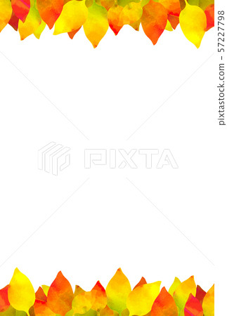 Dead leaves frame, white background, vertical - Stock Illustration ...