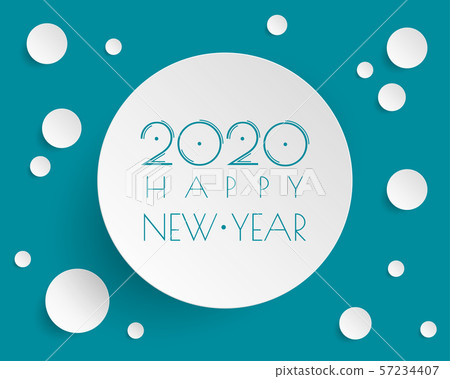 Happy new year 2020 . Greetings card. abstract - Stock Illustration ...