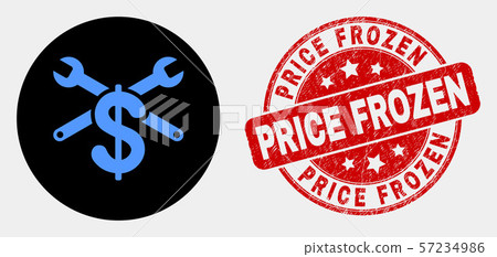 Vector Repair Price Icon and Distress Price... - Stock Illustration ...