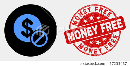 Vector Priceless Icon and Distress Money Free... - Stock Illustration ...