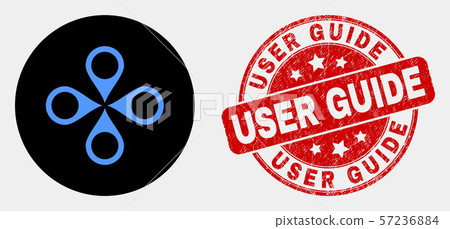 Vector Map Markers Icon and Distress User Guide... - Stock Illustration ...